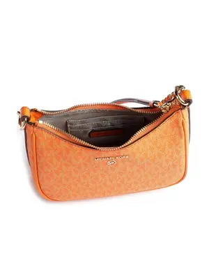 Michael Kors Logo Monogram Shoulder Bag - Orange