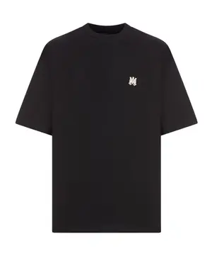 Amiri Ma Skater Logo Embroidered Crewneck T-shirt - Black