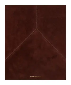 Victoria Beckham Logo Embossed Shoulder Bag - Darkbrown
