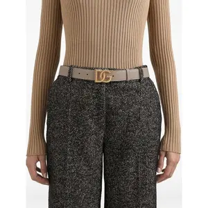 Dolce & Gabbana Dg Logo Buckle Belt - Nude