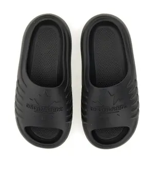 Dsquared2 Logo Embossed Slip-on Slides