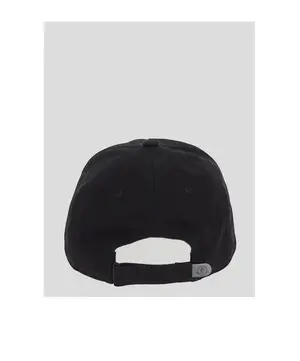 Moncler Logo Embroidered Baseball Cap - Black