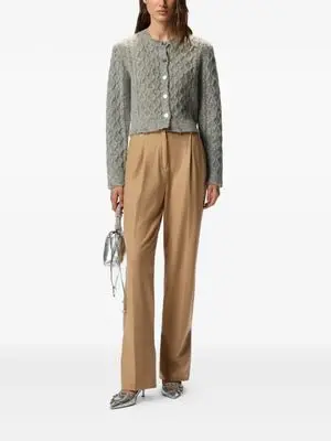 Pinko Cable-knit Button Cardigan