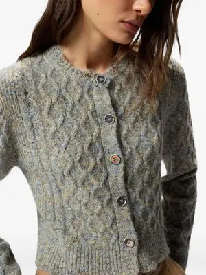 Pinko Cable-knit Button Cardigan