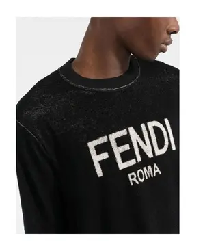 Fendi Logo-print Fleece Sweatshirt