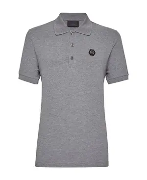 Philipp Plein Logo Polo Shirt - Gray