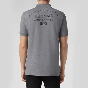 Philipp Plein Logo Polo Shirt - Gray