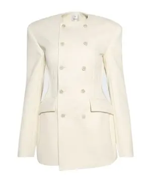 Wardrobe.NYC Rosie Huntington-whiteley Blazer Dress - White