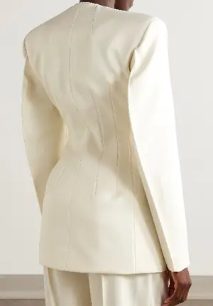 Wardrobe.NYC Rosie Huntington-whiteley Blazer Dress - White