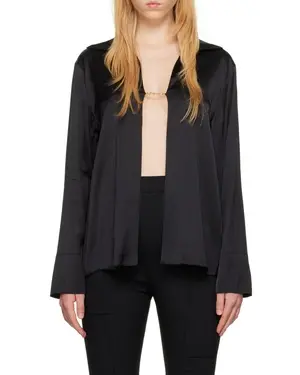 Jacquemus Le Papier" Logo Plaque Blouse