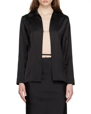 Jacquemus Le Papier" Logo Plaque Blouse
