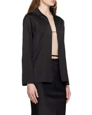 Jacquemus Le Papier" Logo Plaque Blouse