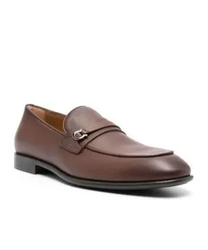 FERRAGAMO Gancini Loafers - Brown