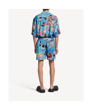 Balenciaga Printed Pyjama Shorts