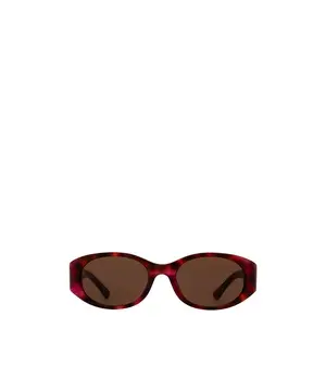 Balenciaga Oval Frame Sunglasses - Brown