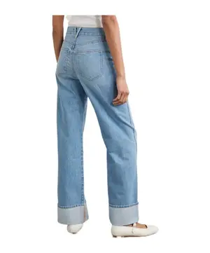Veronica Beard High-rise Cuffed-hem Jeans