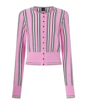 Pinko Striped Buttoned Cardigan