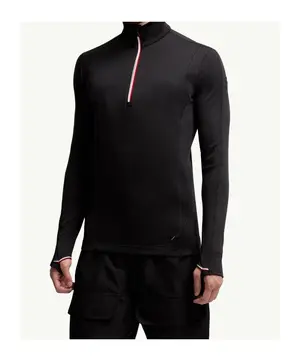 Moncler Polartec Half-zip Sweatshirt - Black
