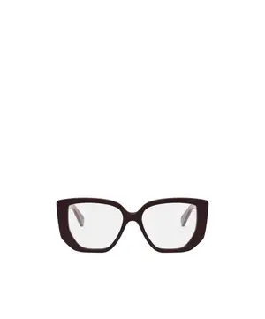Celine Full-frame Flat Mirror Eyeglasses - Brown