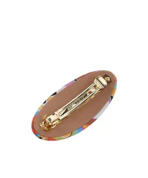 Etro Logo Barrette - Multicolor
