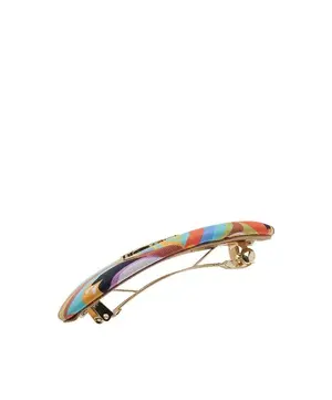 Etro Logo Barrette - Multicolor
