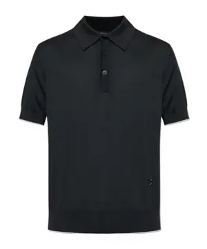 Balmain Logo Embroidered Polo Shirt