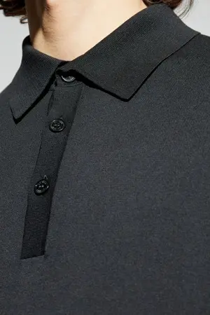 Balmain Logo Embroidered Polo Shirt