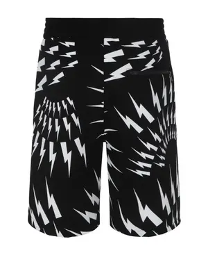 Neil Barrett Thunderbolt Print Deck Shorts
