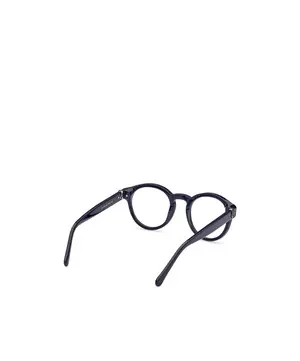 Moncler Round Frame Eyeglasses - Black