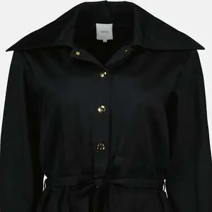 PATOU Collared Button-up Dress With Adjustable Waistband