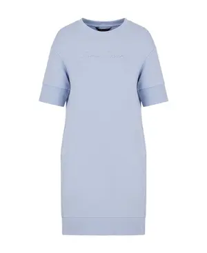 Armani Exchange Logo Embroidered T-shirt Dress