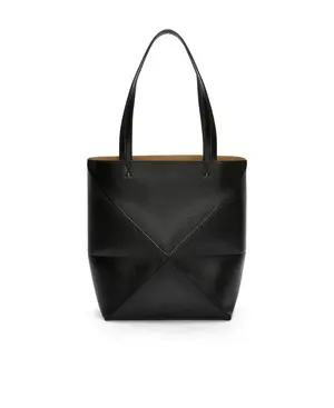 Loewe Puzzle Fold Tote Bag - Black