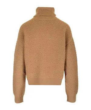 Max Mara Honeycomb High-collar Sweater
