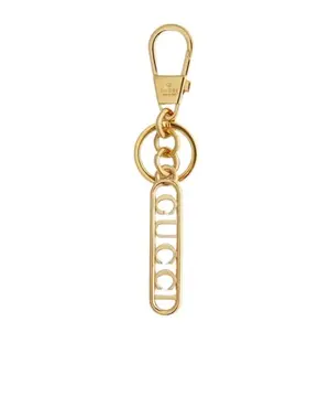 Gucci Script Keychain - Nude