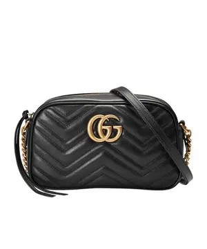 Gucci Gg Marmont Small Camera Bag - Black