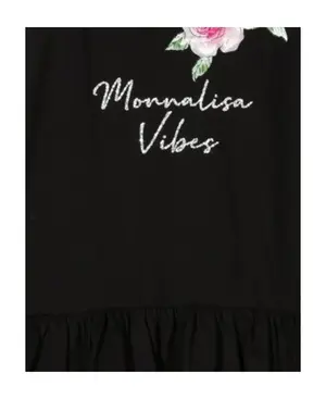 Monnalisa Rose Print Sleeveless Top