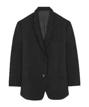 THE FRANKIE SHOP Oversized Single-breasted Blazer With Peak Lapels