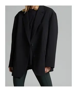THE FRANKIE SHOP Oversized Single-breasted Blazer With Peak Lapels