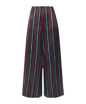 ROKSANDA Roksanda Striped Silk-Satin Wide-Leg Pants No