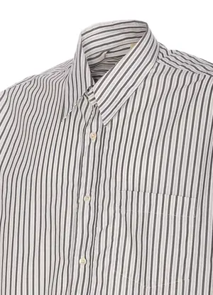 SUNFLOWER Long Sleeved Striped Shirt - White