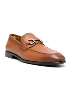 FERRAGAMO Gancini Loafer - Brown