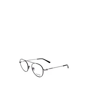 Calvin Klein Oval Eyeglasses - Gray