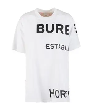 Burberry Horseferry Print Oversized T-shirt - White