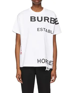 Burberry Horseferry Print Oversized T-shirt