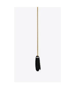 Saint Laurent Cassandre Matelassé Carre Crossbody Bag - Black