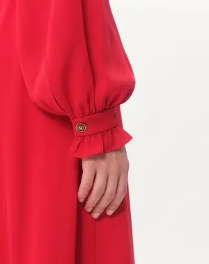 Valentino Garavani Ruffled Georgette Midi Dress