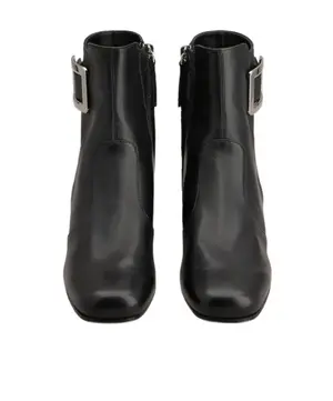 ROGER VIVIER Très Vivier Polly Buckle Ankle Boots - Black