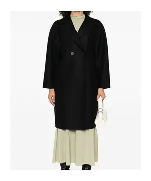 Harris Wharf London Drop Shoulder Coat - Black