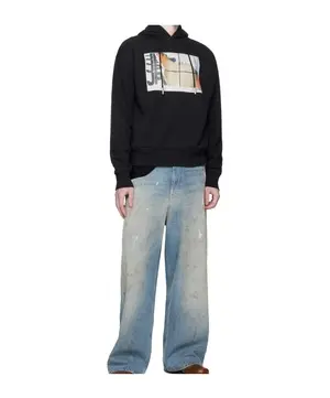 JEAN PAUL GAULTIER Logo Graphic French Terry Hoodie