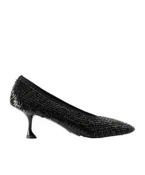 Proenza Schouler Sequined Mesh Pumps - Black